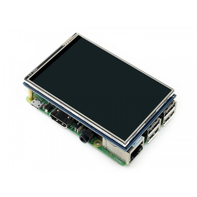 LCD - DEV-00258 - هت نمایشگر تاچ "3.5 رزبری Raspberry-Pi IPS (B) تاچ مقاومتی و قلم Waveshare ...